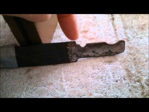 Handle replacement on my mora knife. - YouTube