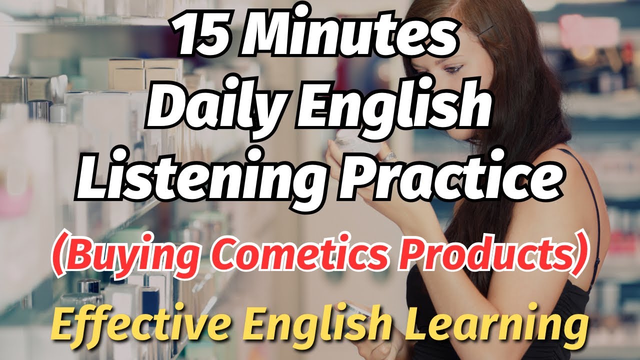 15 Minutes Common English Sentences Practice (Buying Cometics Products ...