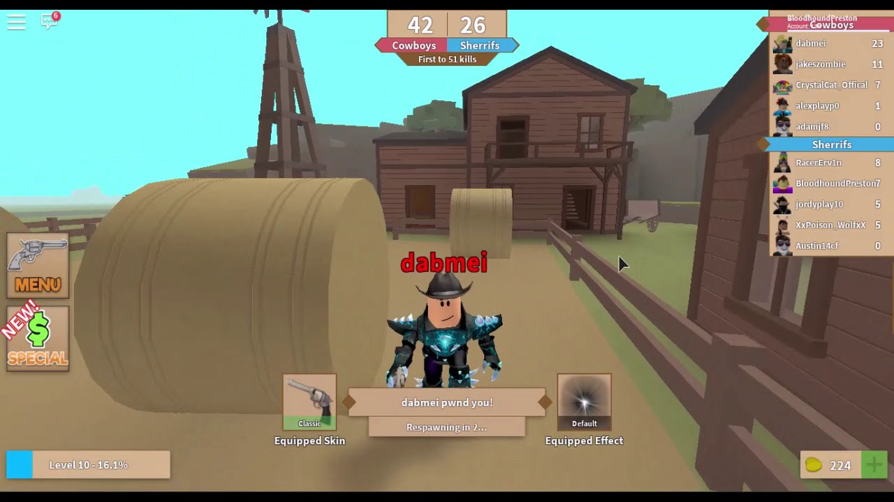 Bandits vs Sheriffs | Roblox - YouTube