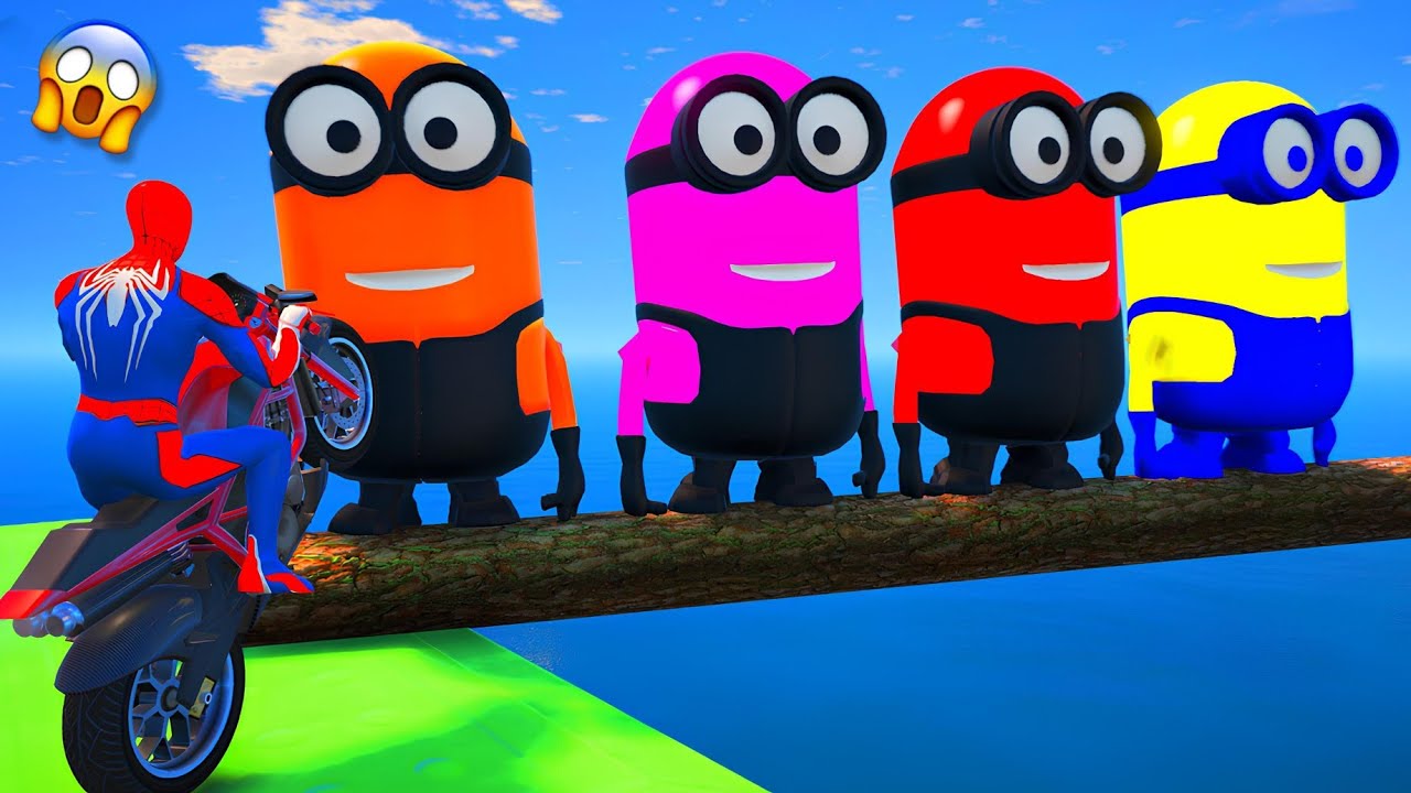 🔥 Spider-Man's Superhero Fall Challenge in GTA V! 😱 Hulk and epic ...