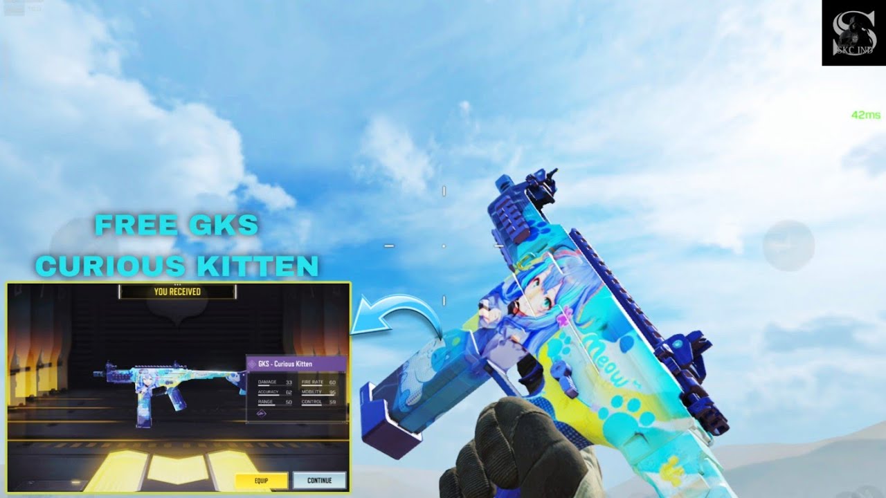 New Free GKS - Curious Kitten (meow) Showcase CODM | Free Skins COD ...