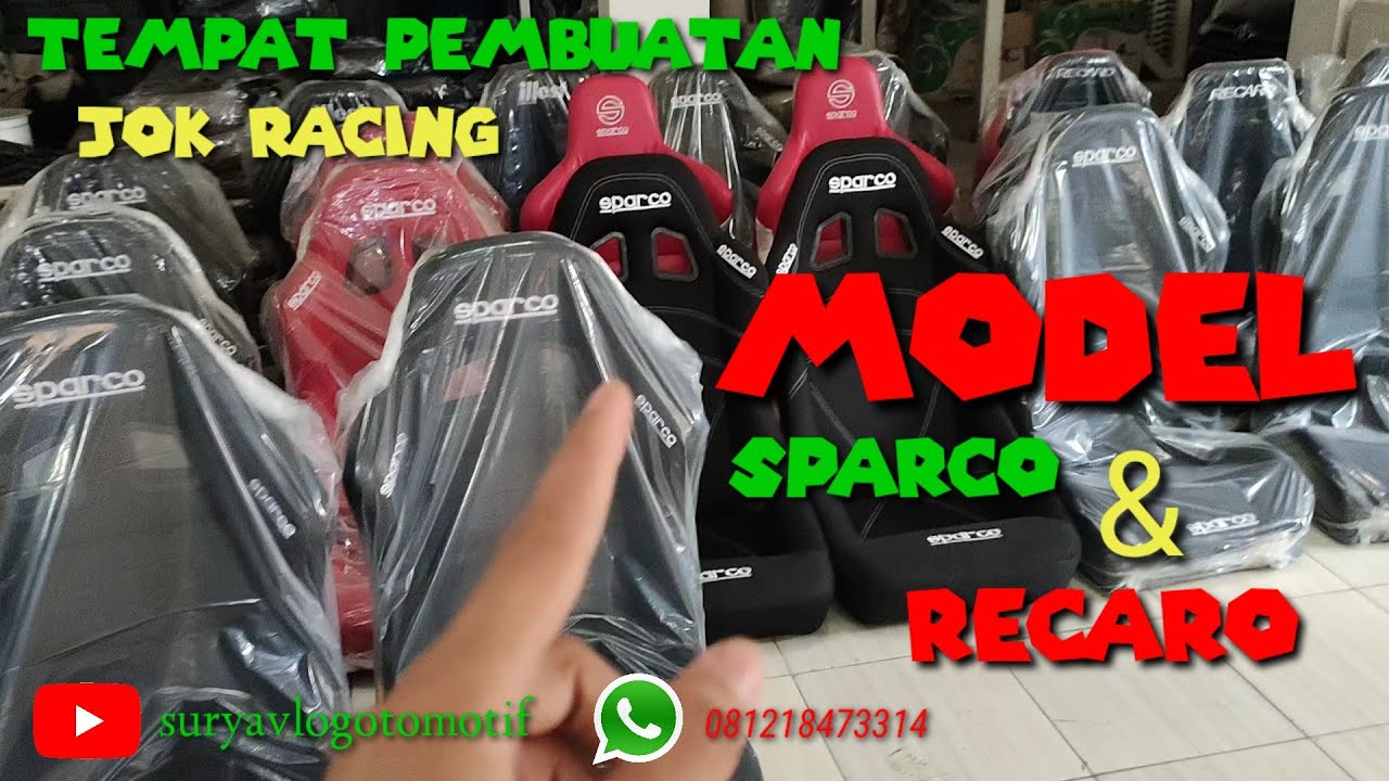 jok racing model RECARO dan SPARCO - YouTube