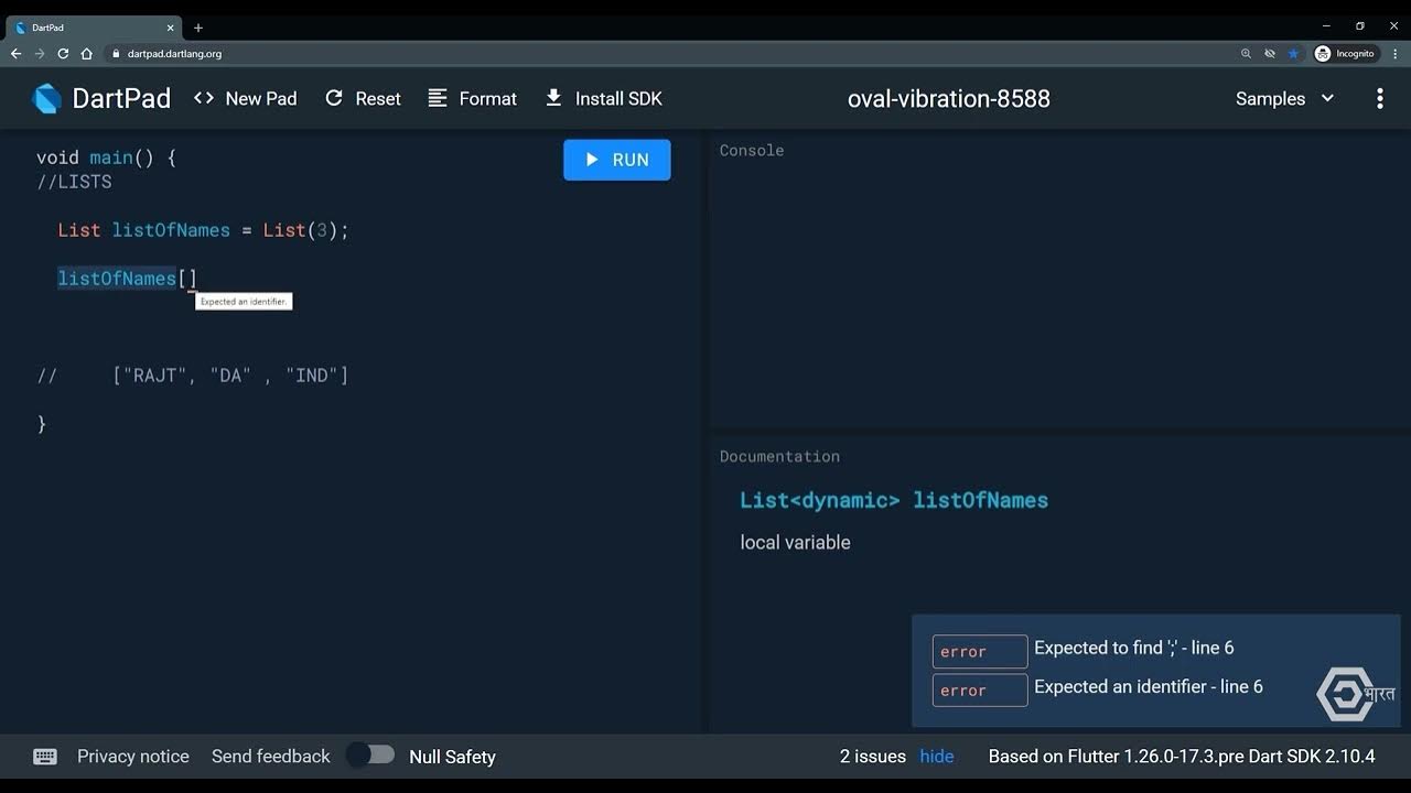 Flutter course in hindi #19 - Introducing Lists part 1 - YouTube