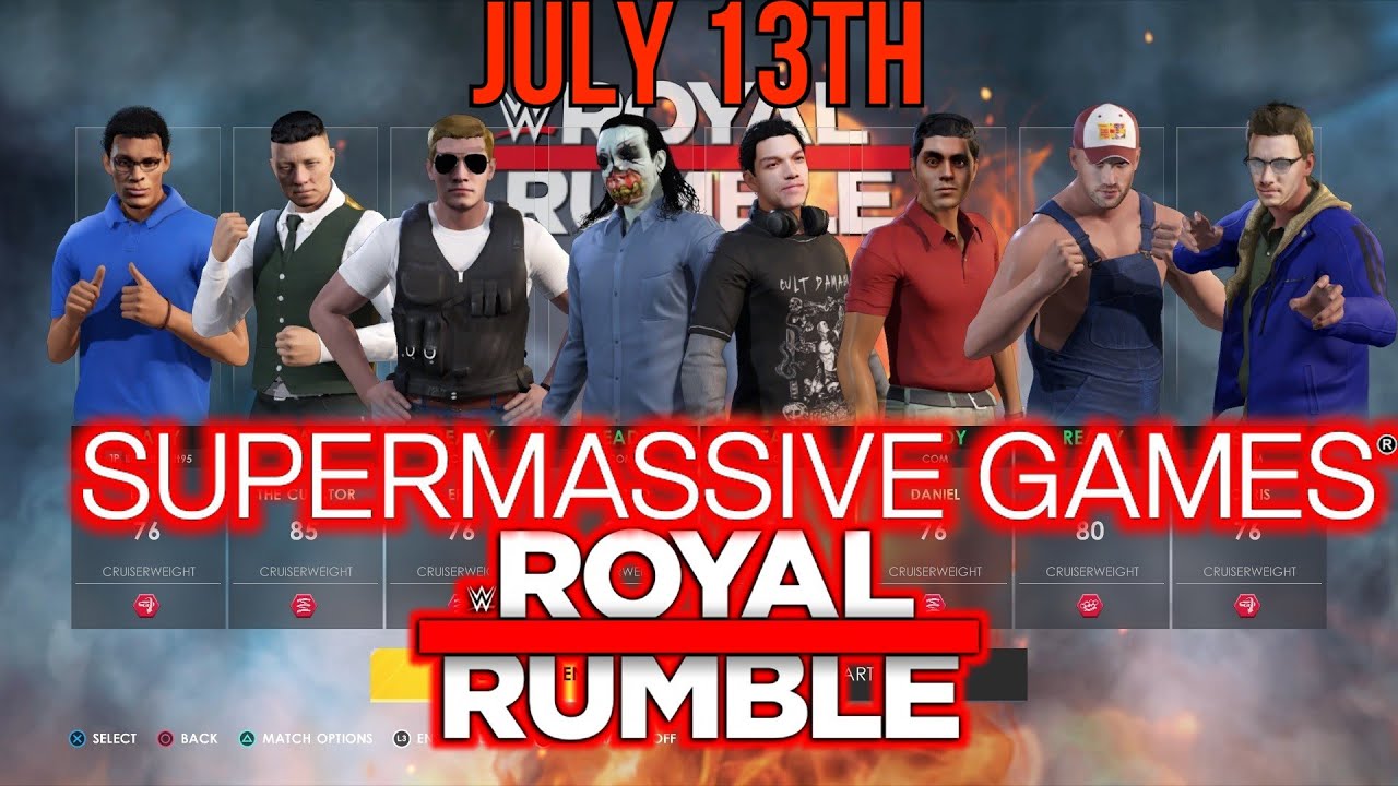 SUPERMASSIVE GAMES ROYAL RUMBLE FIGHT - JULY 13TH - YouTube