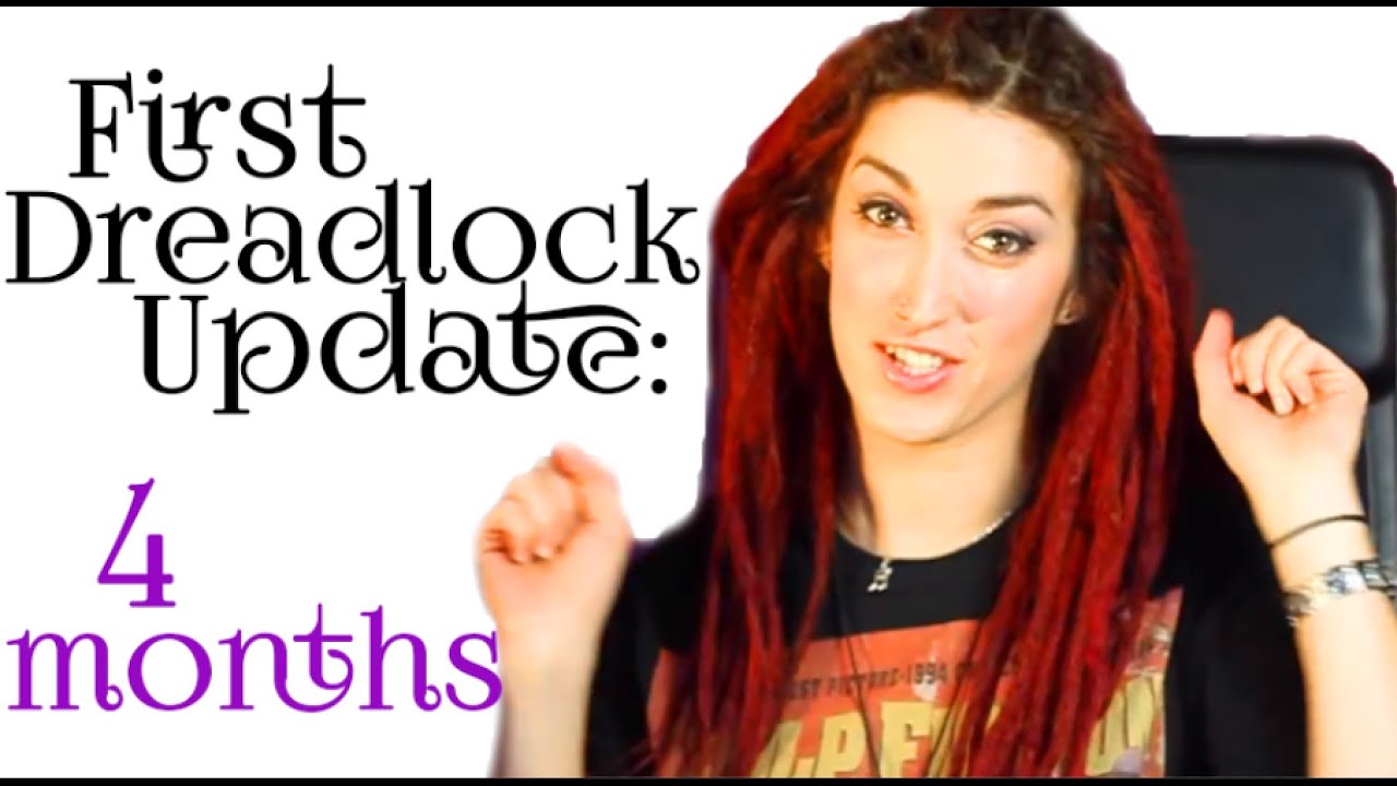 First dread update - 4 months | Dreadlock adventures - YouTube