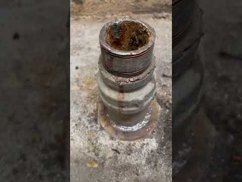 How to remove lead and oakum joint from cast iron hub in a concrete ...