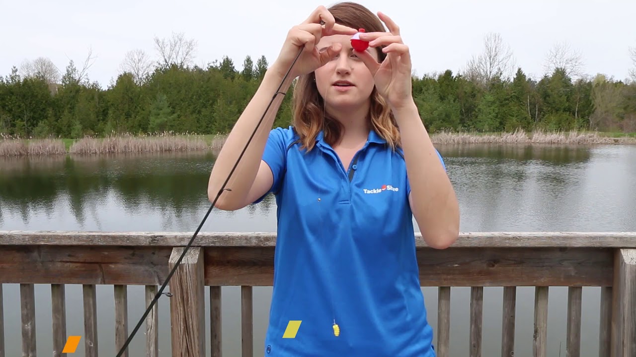 Basic Fishing Set Up (Hook, Bobber, Sinker, and Worm) - YouTube