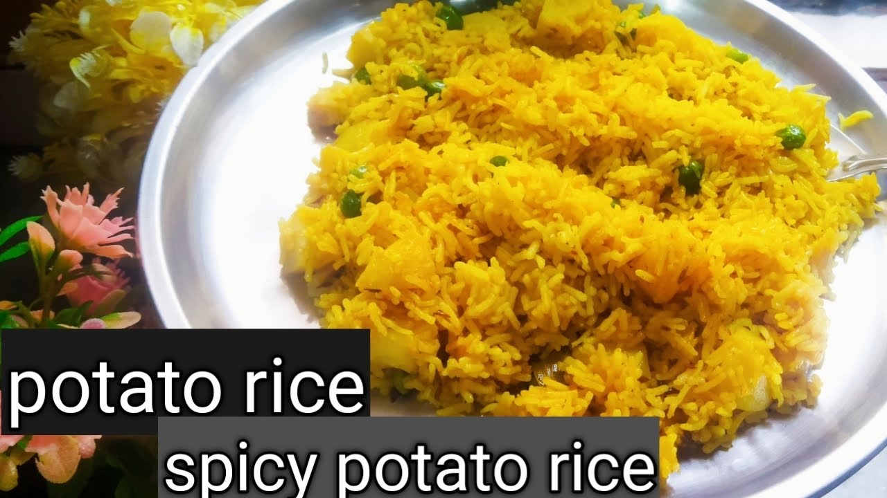 How To Make spicy potato rice easy and simple tarika #breakfast - YouTube