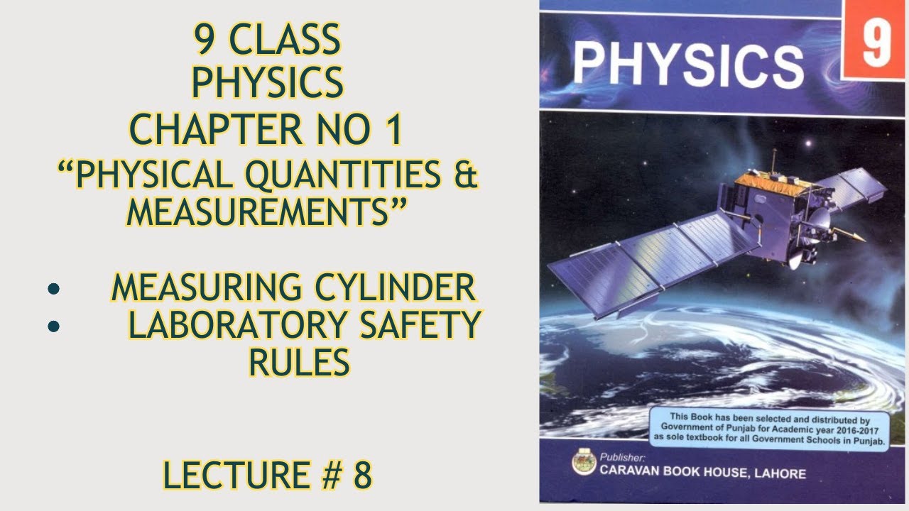 9 class Physics//Chapter 1// Physical Quantities //Measuring Cylinder ...