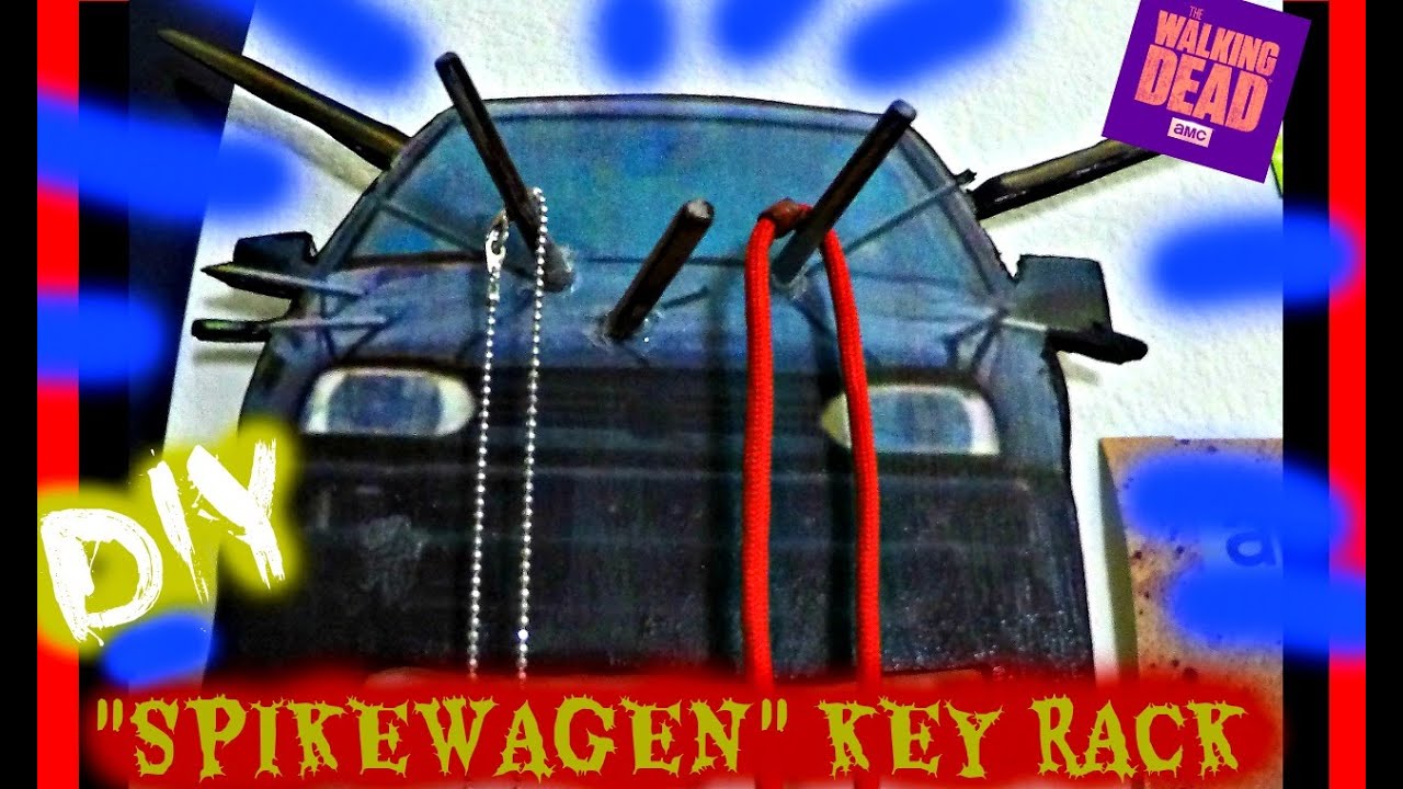 DIY THE WALKING DEAD - KEY RACK // CAROL'S SPIKEWAGEN EP. 615 - YouTube
