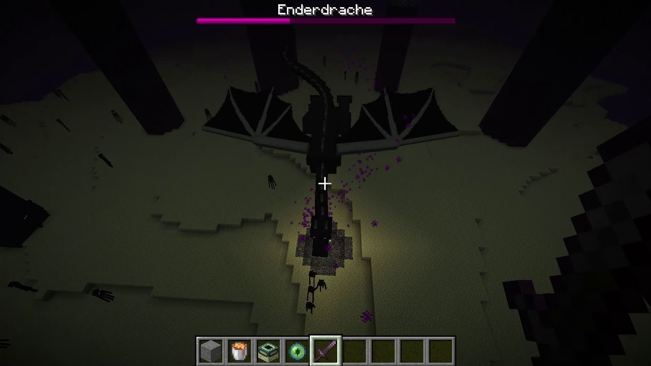 Ich besiege Enderdrachen in Minecraft - YouTube