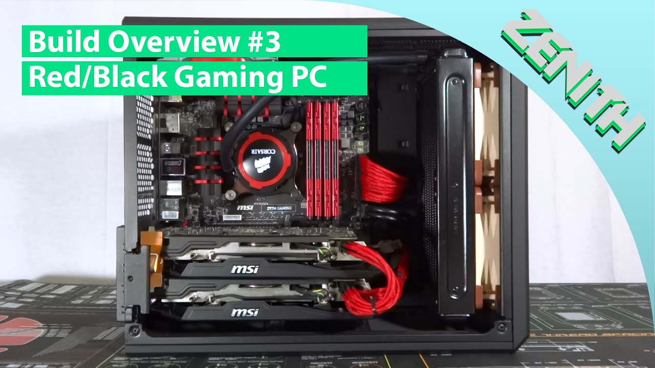 Build Overview #3: Red/Black Crossfire Gaming PC (i7-4790k + R9 270s ...