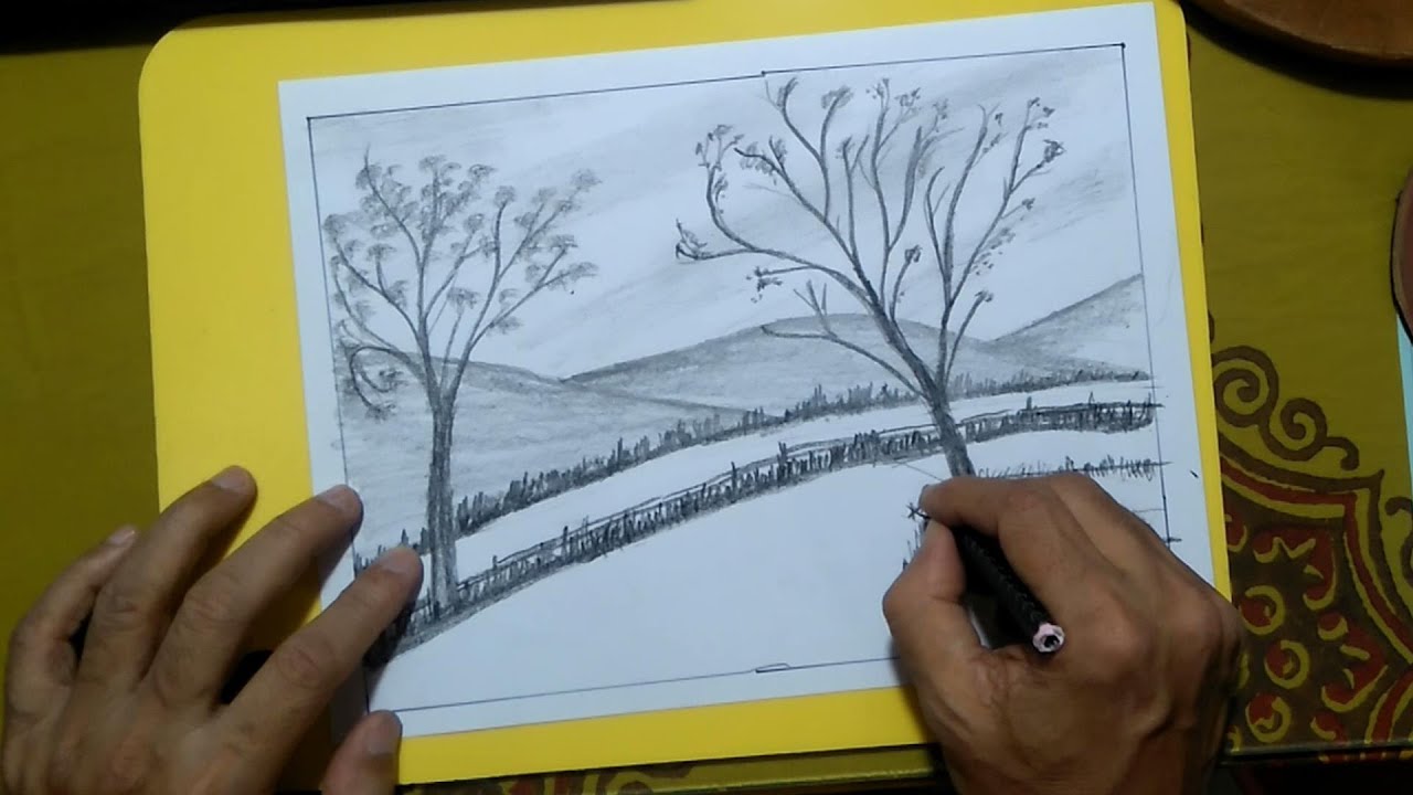 DIY - How to Easily pencil drawing Art|@Amyrah Arts and Crafts - YouTube