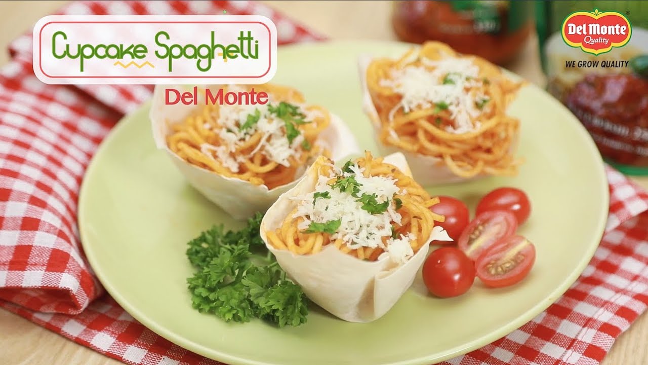 DEL MONTE Recipe - Cupcake Spaghetti Del Monte - YouTube