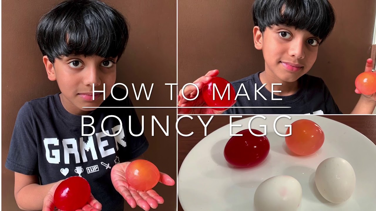 How to make Bouncy Egg - DIY Science experiment for kids - YouTube