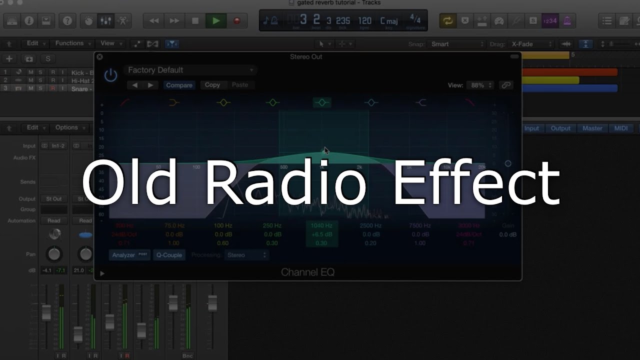 Old Radio Trick - How to make your music sound like its coming out of ...