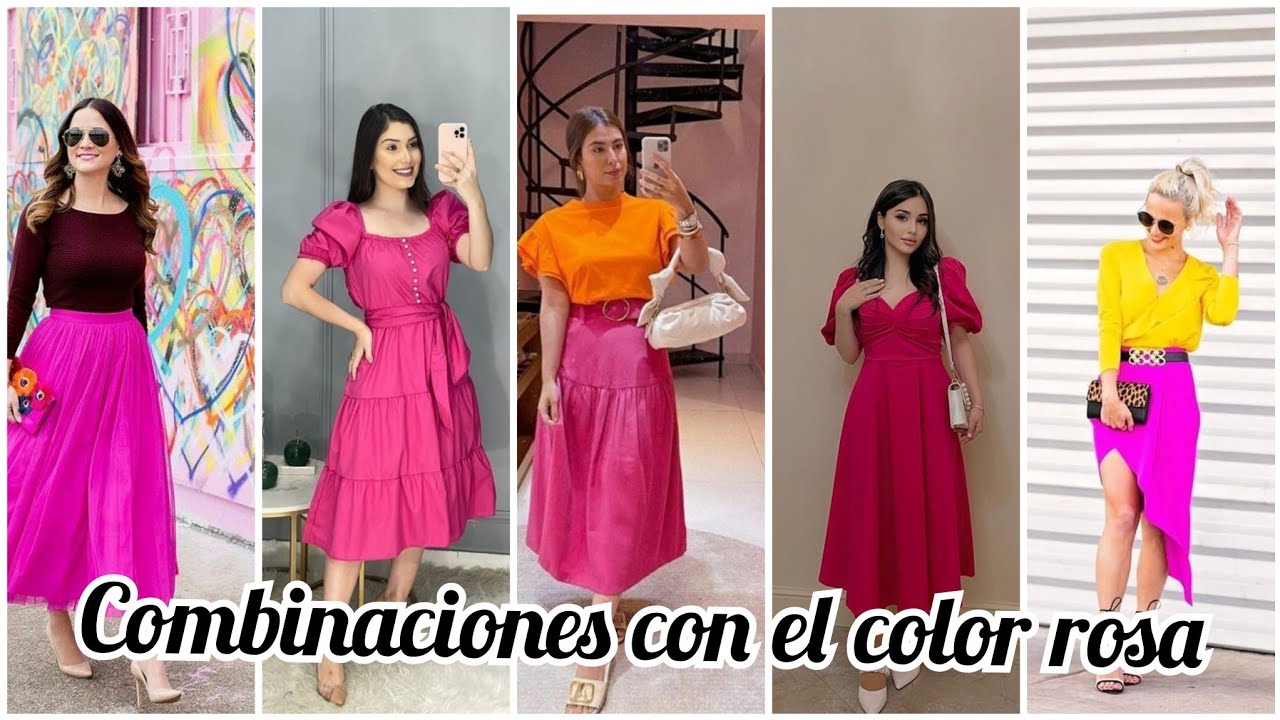 combinaciones de moda con el color rosa - YouTube