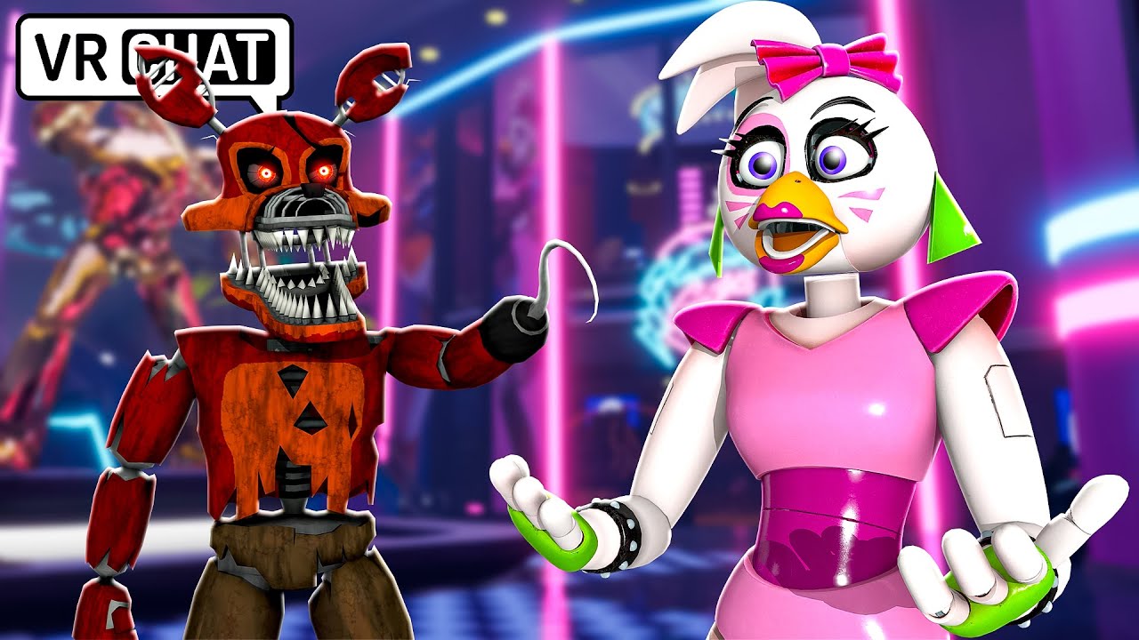 Nightmare Foxy CONFRONTS Glamrock Chica in VRCHAT - YouTube