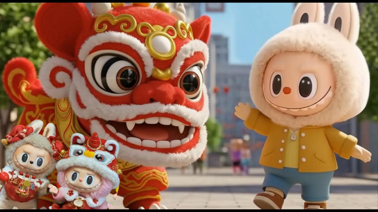 Labubu Barongsai | China | LABUBU LUCU | LAGU LABUBU SONGS | Lagu Anak ...