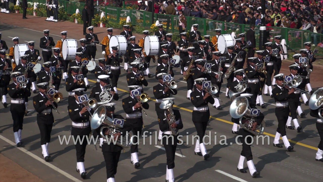 Indian Navy marching contingent at Republic Day 26 01 2019: Marching ...