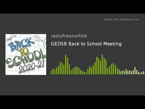 GEDSB Back To School Board Meeting - YouTube