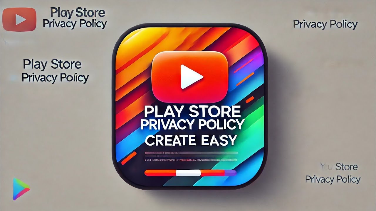 privacy policy create easy play store play console - YouTube