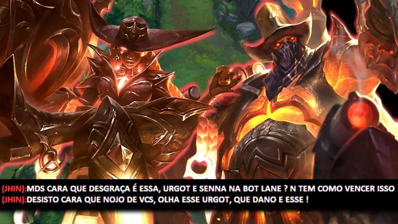 URGOT + SENNA A NOVA DOENÇA DA BOT LANE, DESTRUÍMOS A PARTIDA, OS CARAS ...