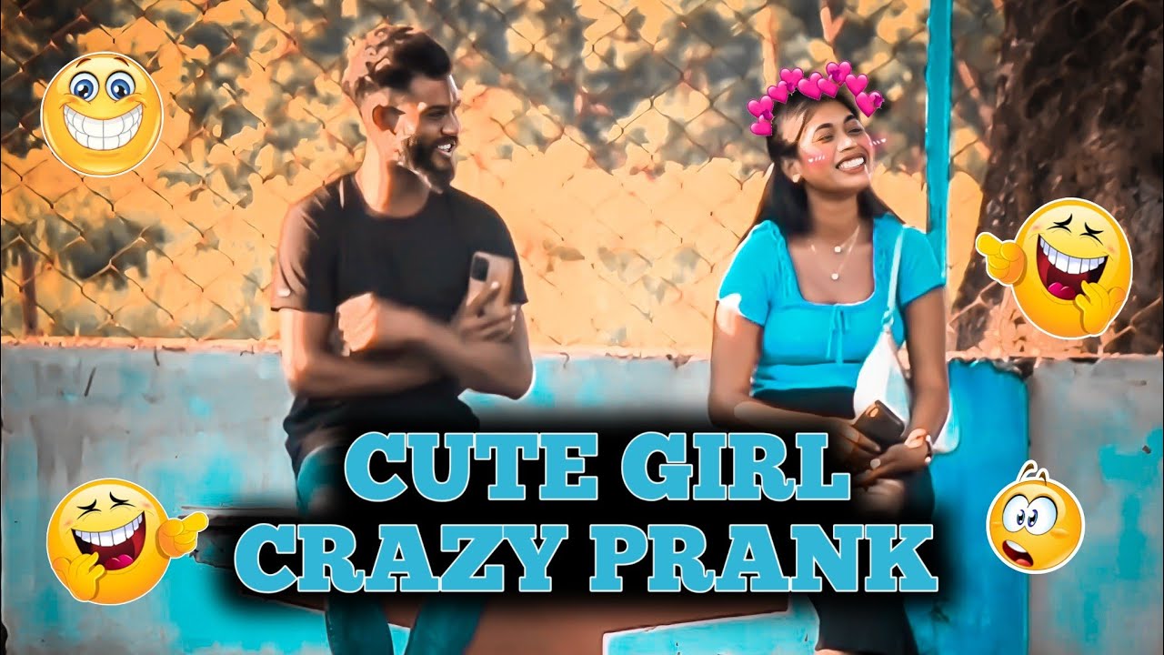 prank on cute girl 😁 ||New prank video 😂 With crazy smile😁most watch ...