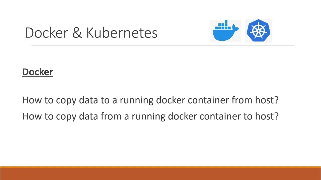 Copy Data To A Running Docker Container From Host Or Vice Versa Youtube