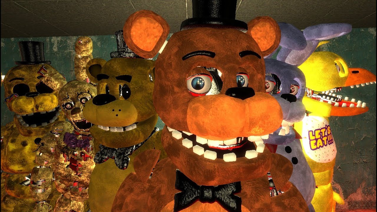 Gmod FNAF| yellow bears act 1 part 3 - YouTube