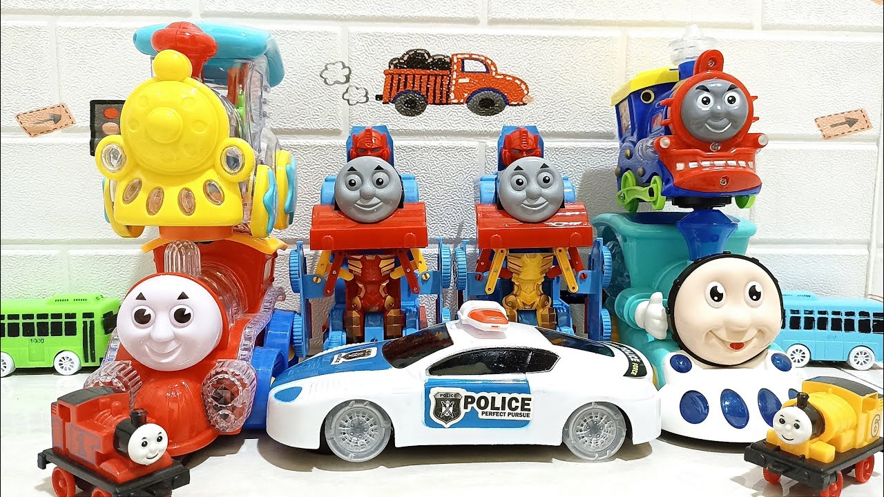 Thomas and Friends, Thomas Robot Kembar, Polisi Lampu l Kereta Tiga ...