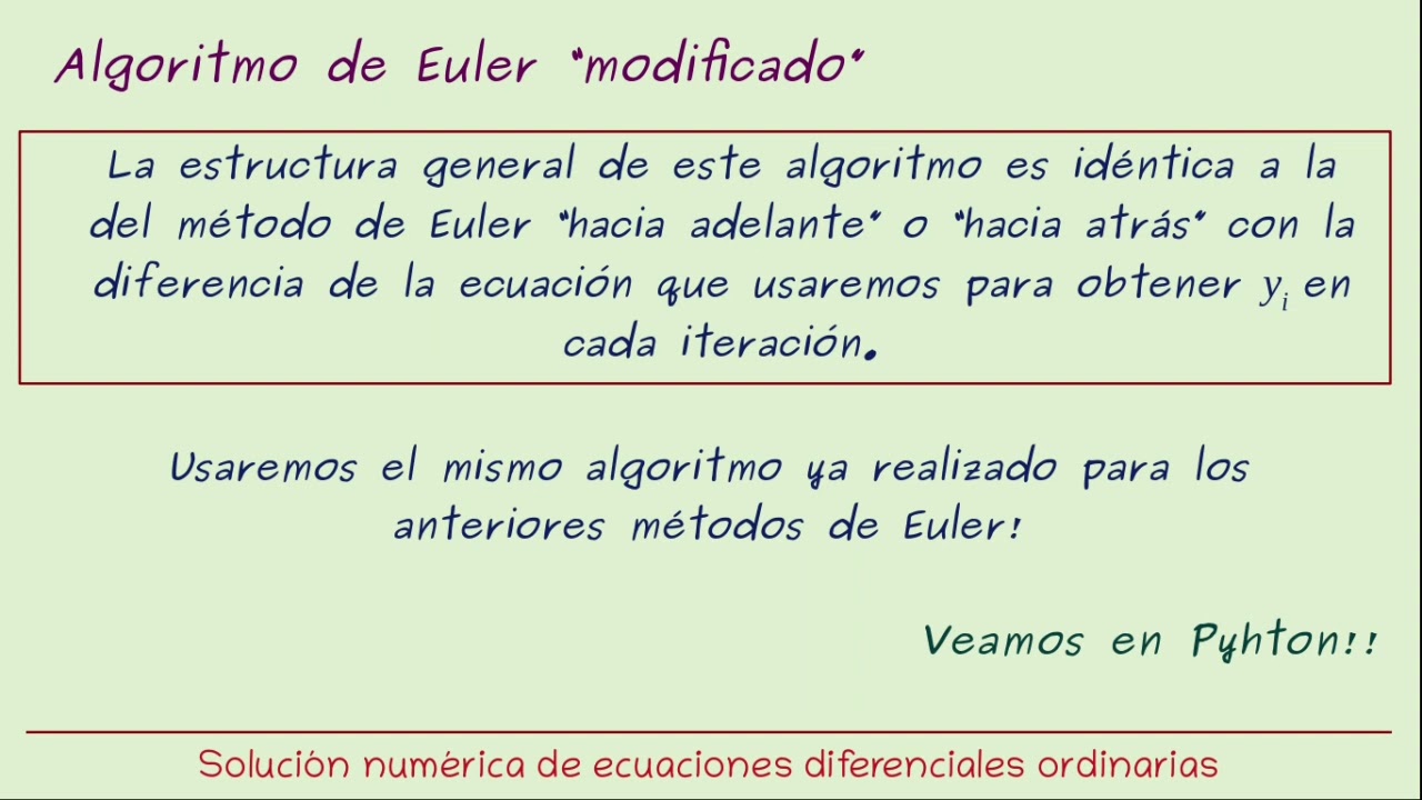 sol num eq dif euler mod 1ra parte - YouTube