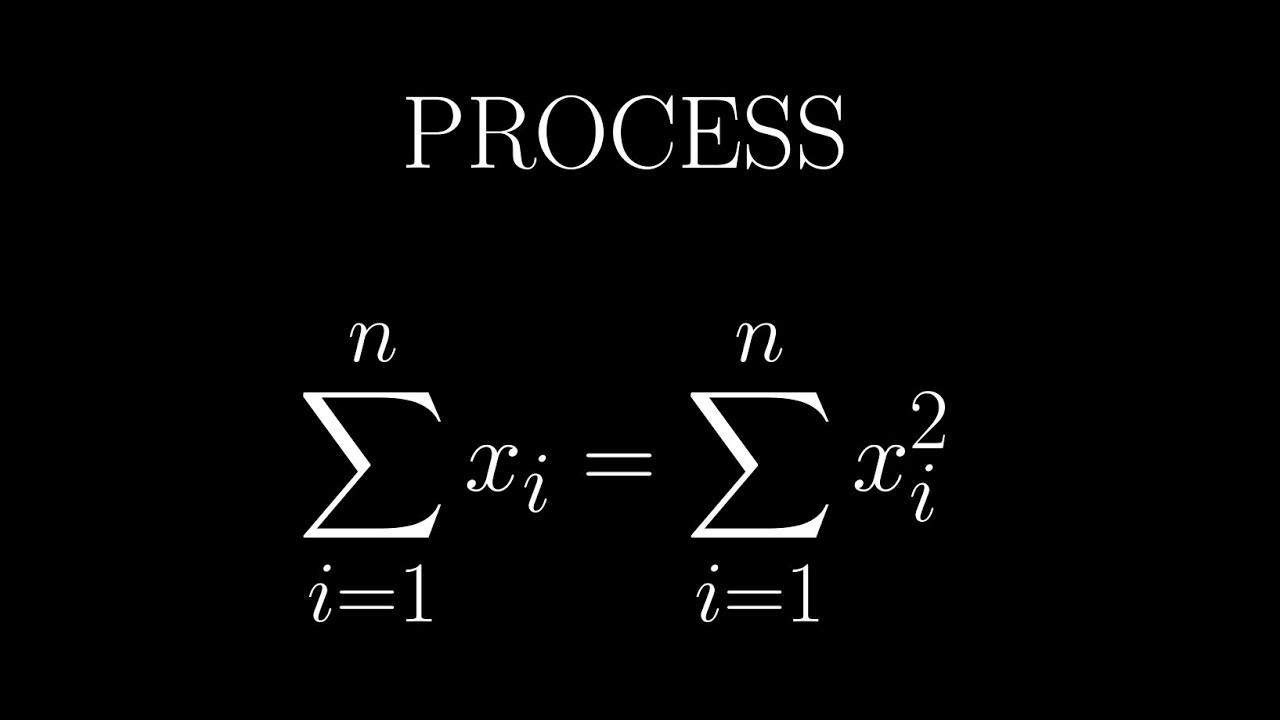 PROCESS | Comparison of sums with a constraint - YouTube