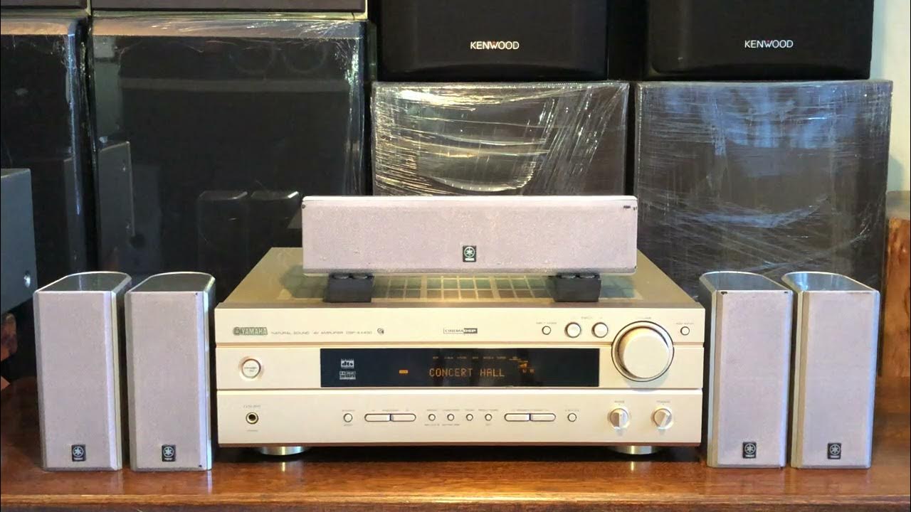 YAMAHA NATURAL SOUND "Audio Video Amplifier"Model №DSP-AX430 "satellite speaker"№NX-230P ,NX ...