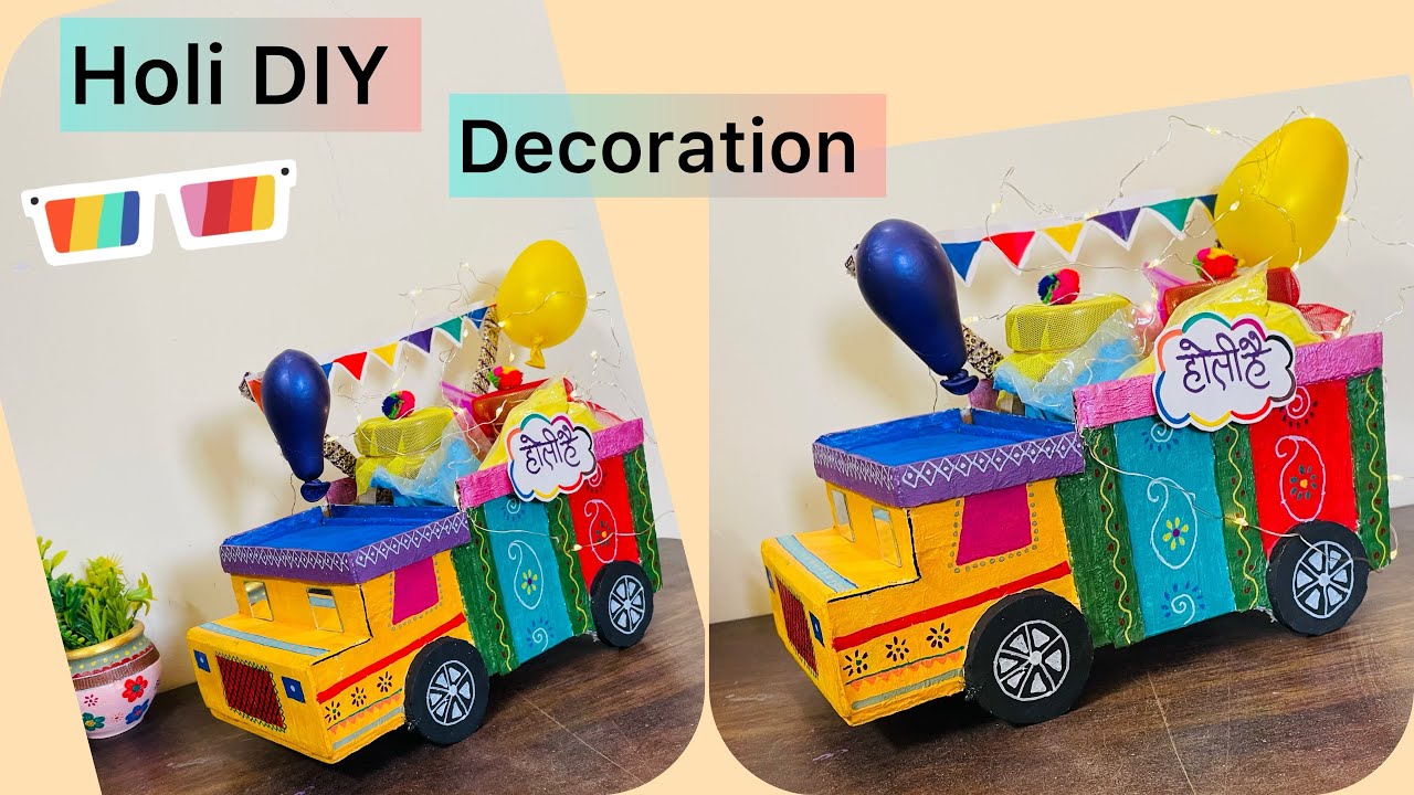 Last minute holi diy| diy craft ideas |diy holi hamper | diy decoration ...