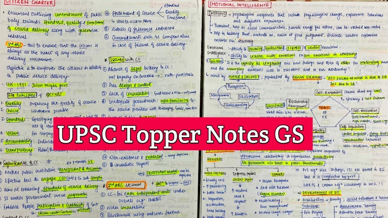 ये छोटी सी video आपको UPSC Short Notes बनाना सिखा देगी|GS ये Notes Exam ...