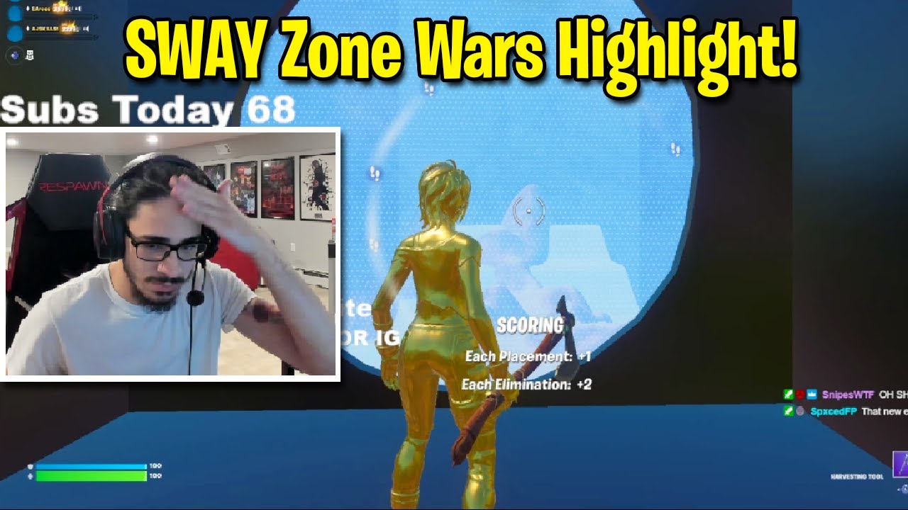 FAZE SWAY Zone Wars Highlight! - YouTube