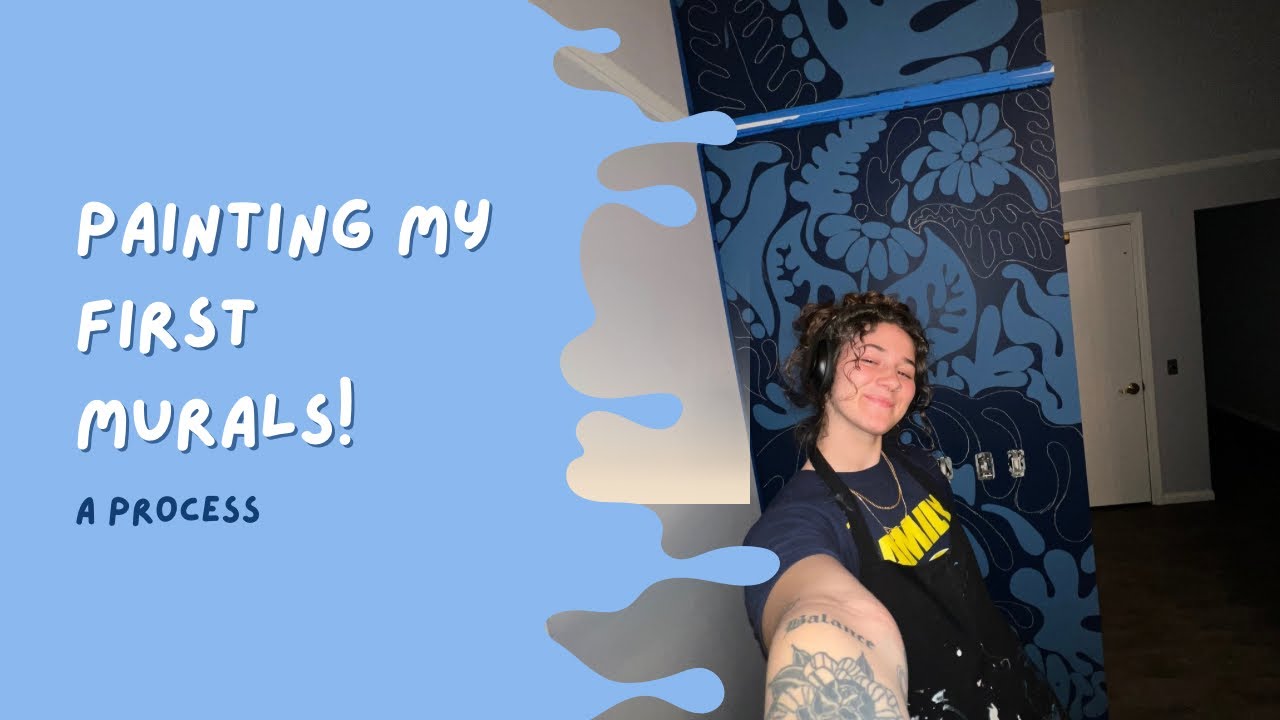 Painting my first murals - a process - YouTube