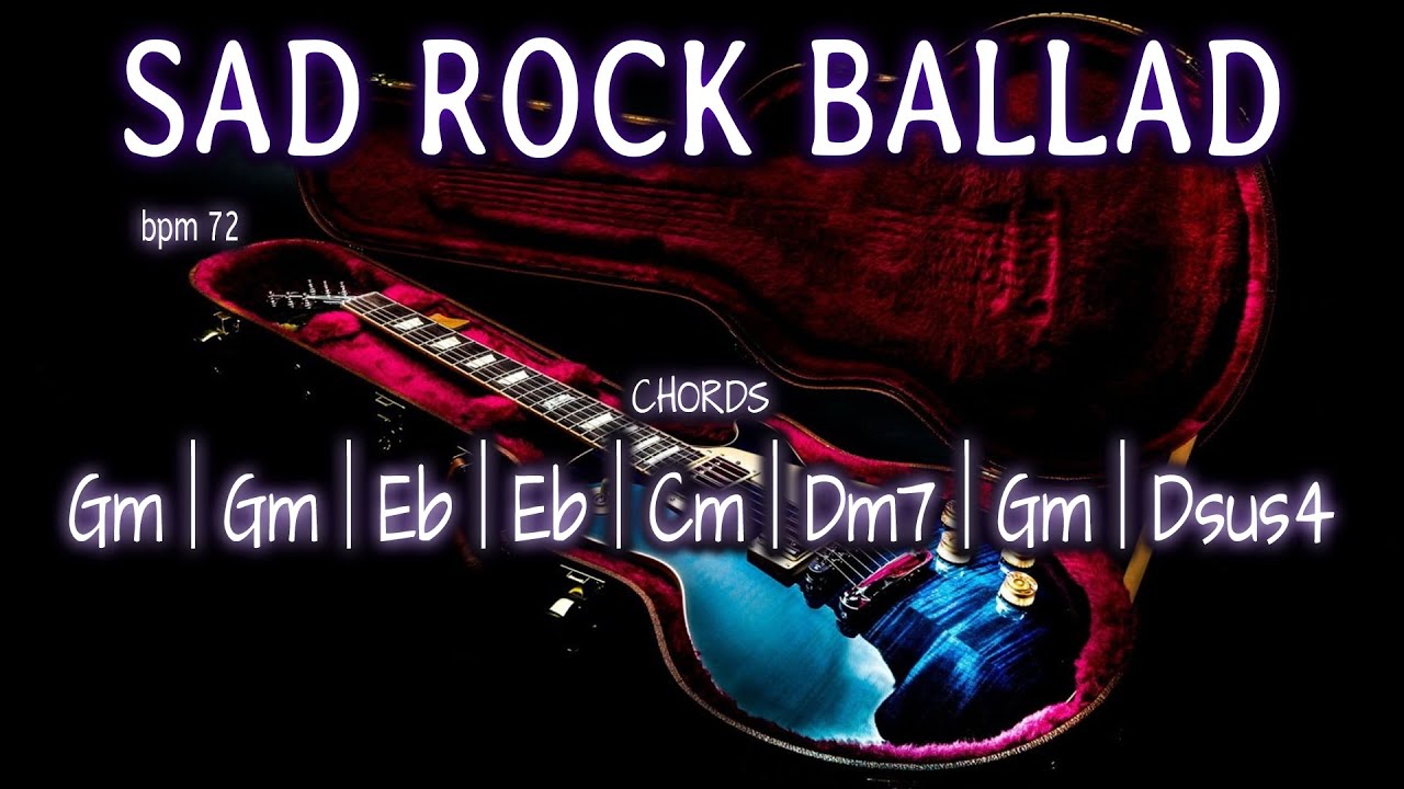 Sad Rock Ballad Backing Track in Gm - YouTube