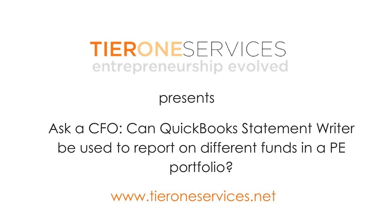 Ask a CFO: Can QuickBooks Statement Writer be used to report on ...