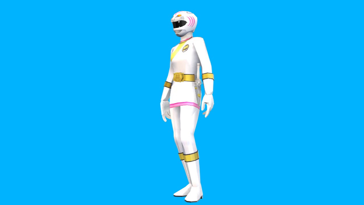 Gaoranger white idle animated right chroma - YouTube