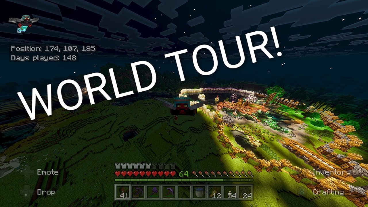 My Minecraft World Tour.. | MINECRAFT | Tour #1 - YouTube