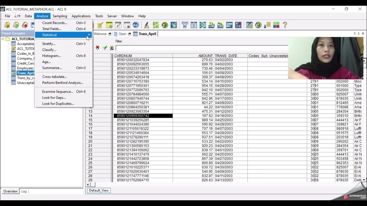 VIDEO TUTORIAL ACL CHAPTER 6 - ASYFA ISTI - 44421104 - AM4B - AUDIT EDP - YouTube