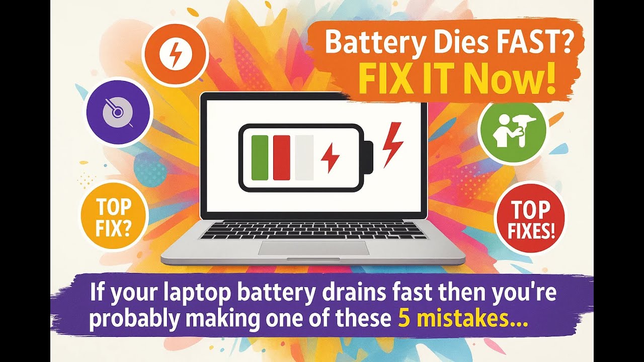 Laptop Battery Draining Fast? Top 5 Fixes! || COMPUTER SETTINGS ...
