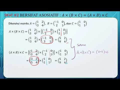 Sifat - sifat Perkalian Matriks - YouTube