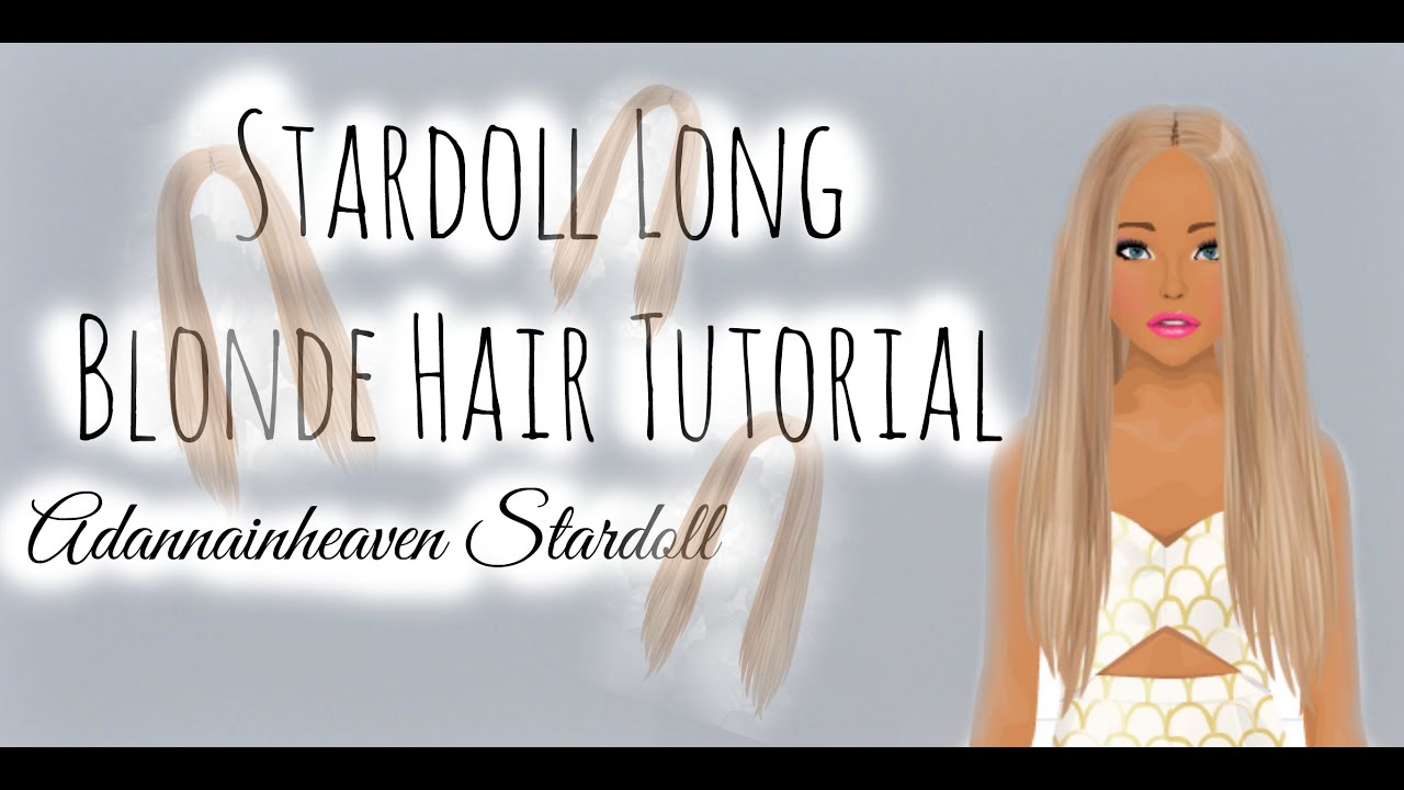 Stardoll Stardesign Hair Tutorial - Long Blonde - YouTube