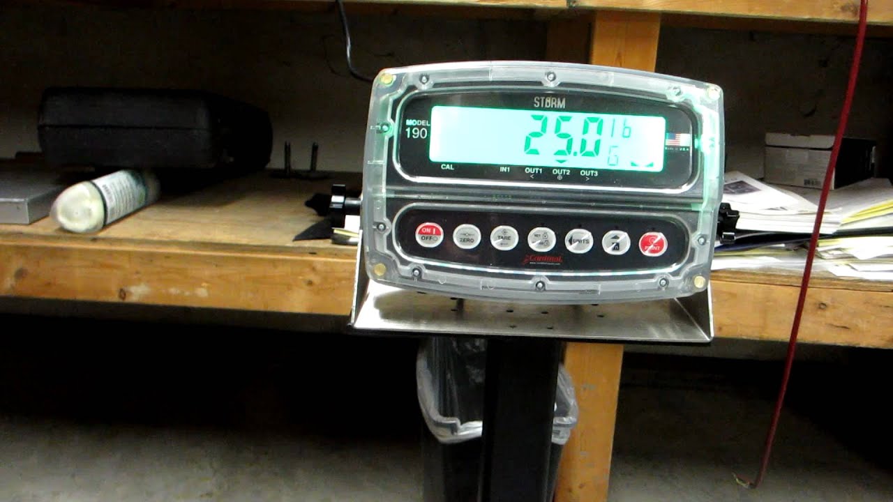 Cardinal 190 Scale With Yellow, Green, And Red Display For Check ...