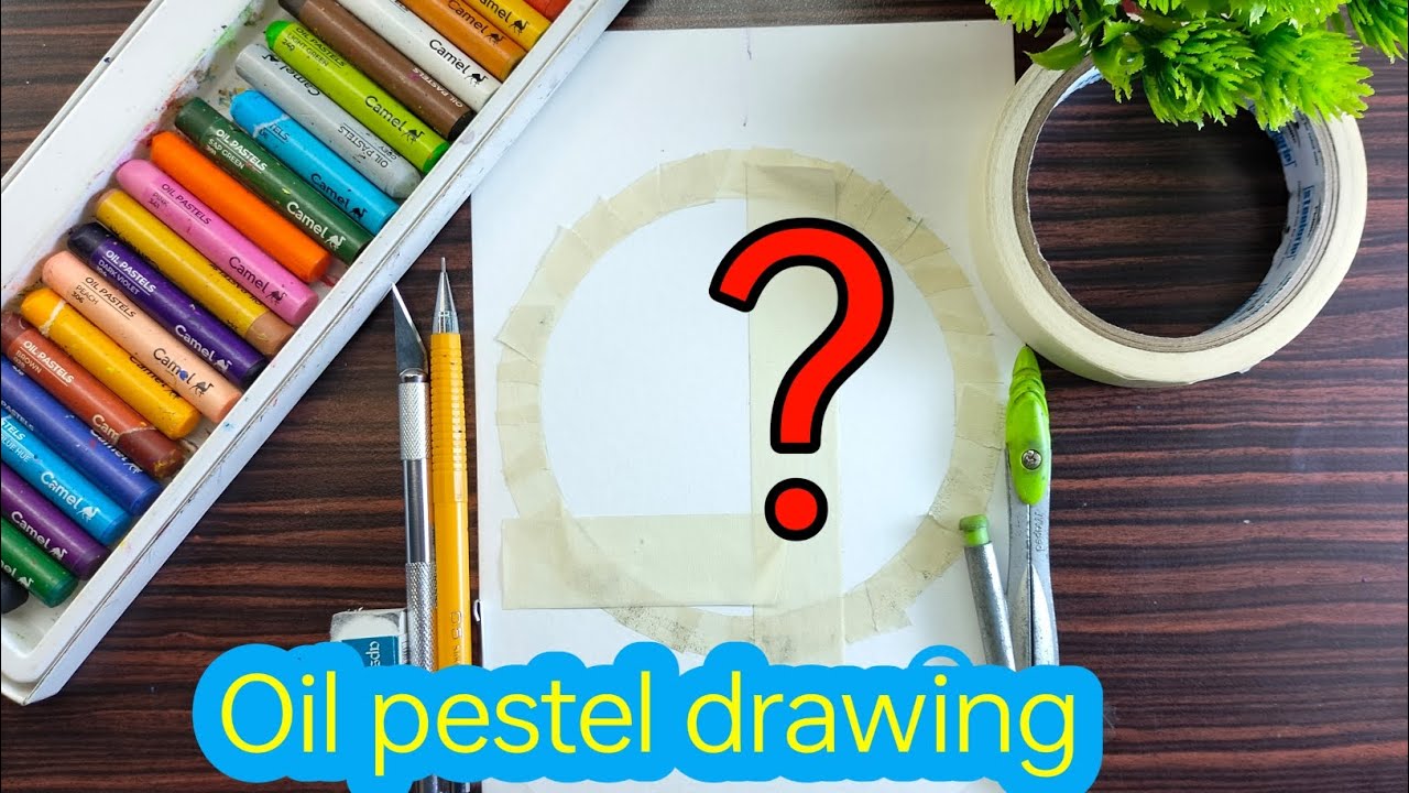 Easy Two in One Electric Poles / Drawing with Oil Pastels / Step by ...