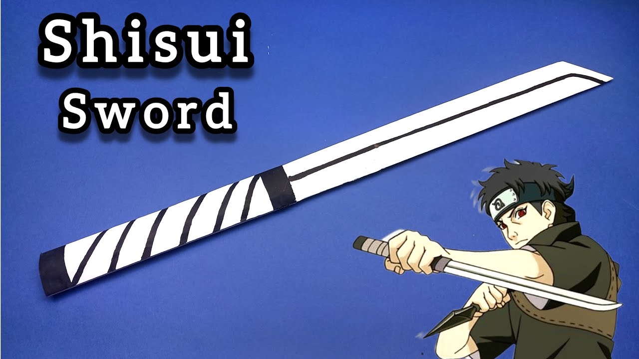 DIY - A4 paper Shisui sword | How to make paper sword naruto #katana ...