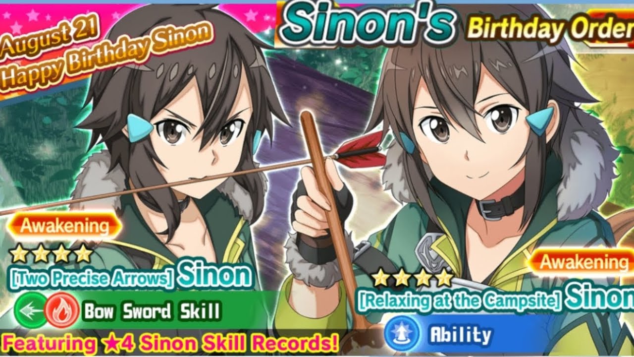 SAOIF : Sinon's Birthday Banner 2022 (3 Steps) - YouTube